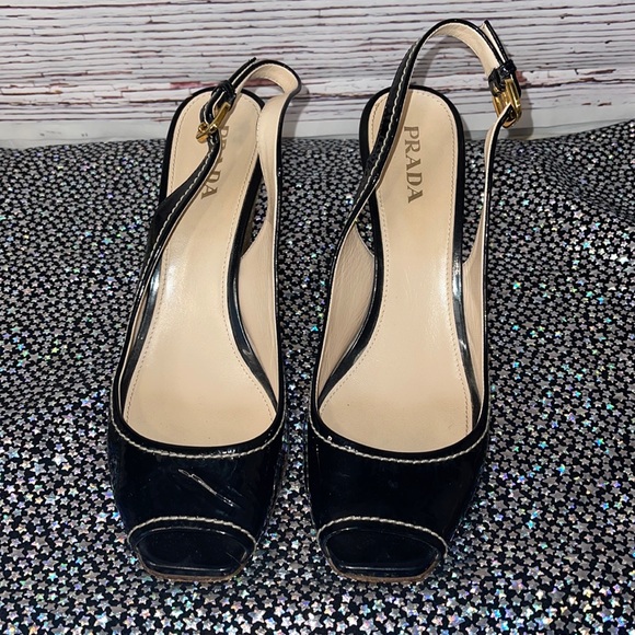 Prada | Shoes | Prada Wedges Platform Shoes Open Toe | Poshmark